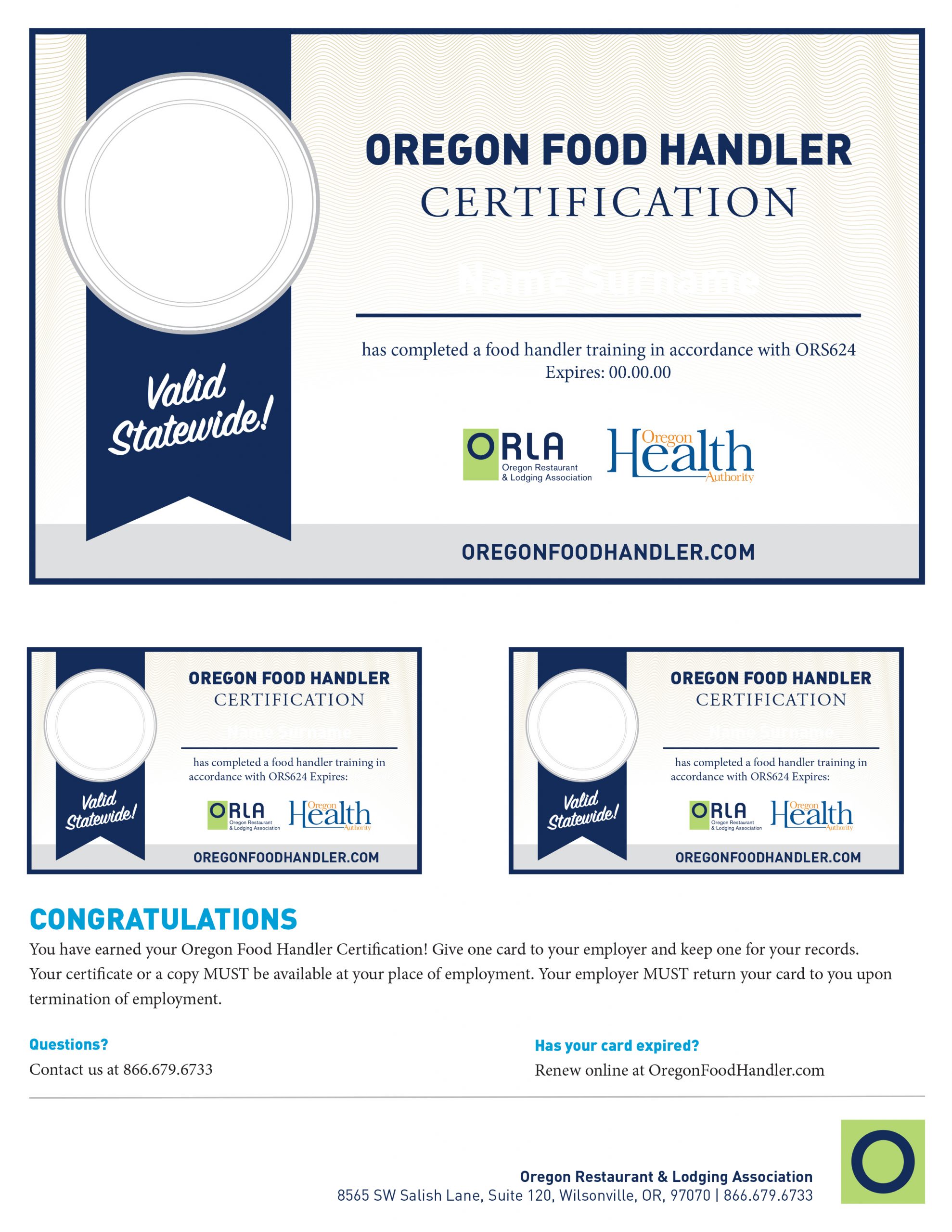 Certificate orla rev Oregon Food Handler Certification
